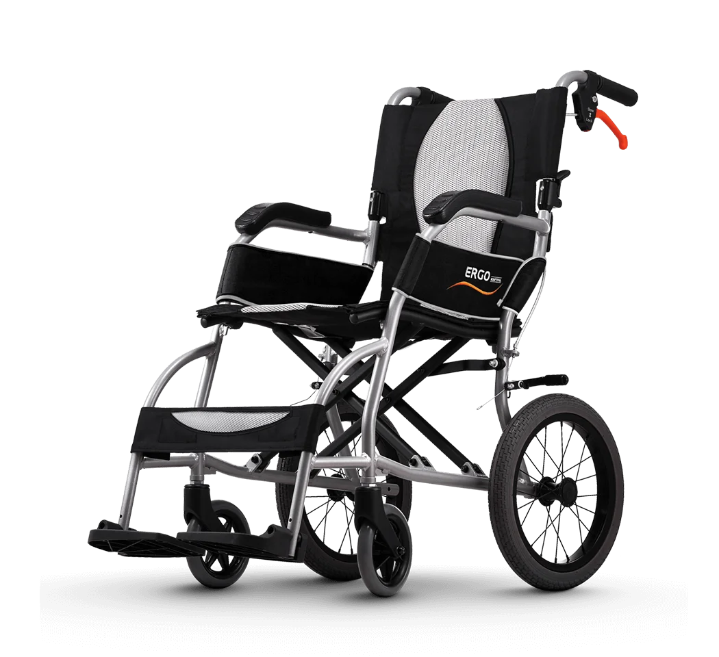 ERGO LITE Ultra-Lightweight Folding Transport Wheelchair | KARMA Medical